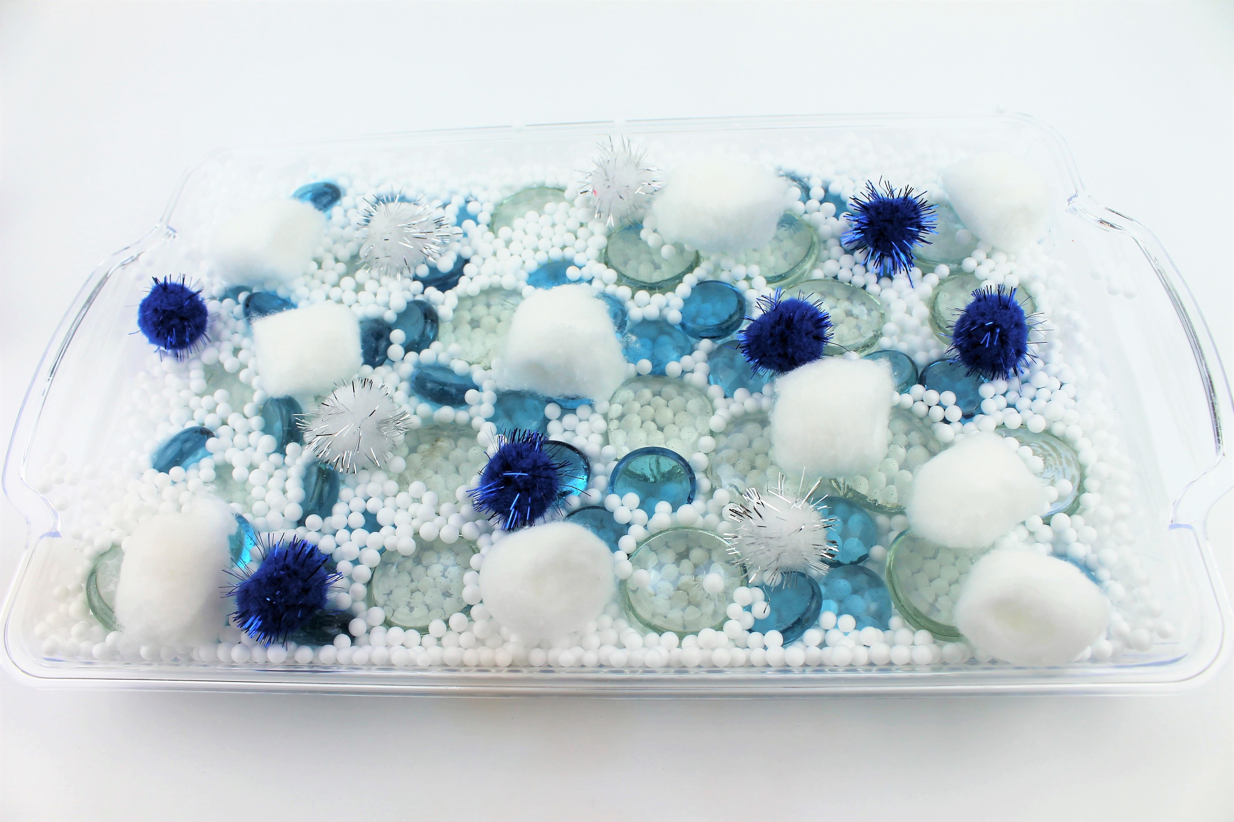 Winter Sensory Bin - Milestone Mom, LLC