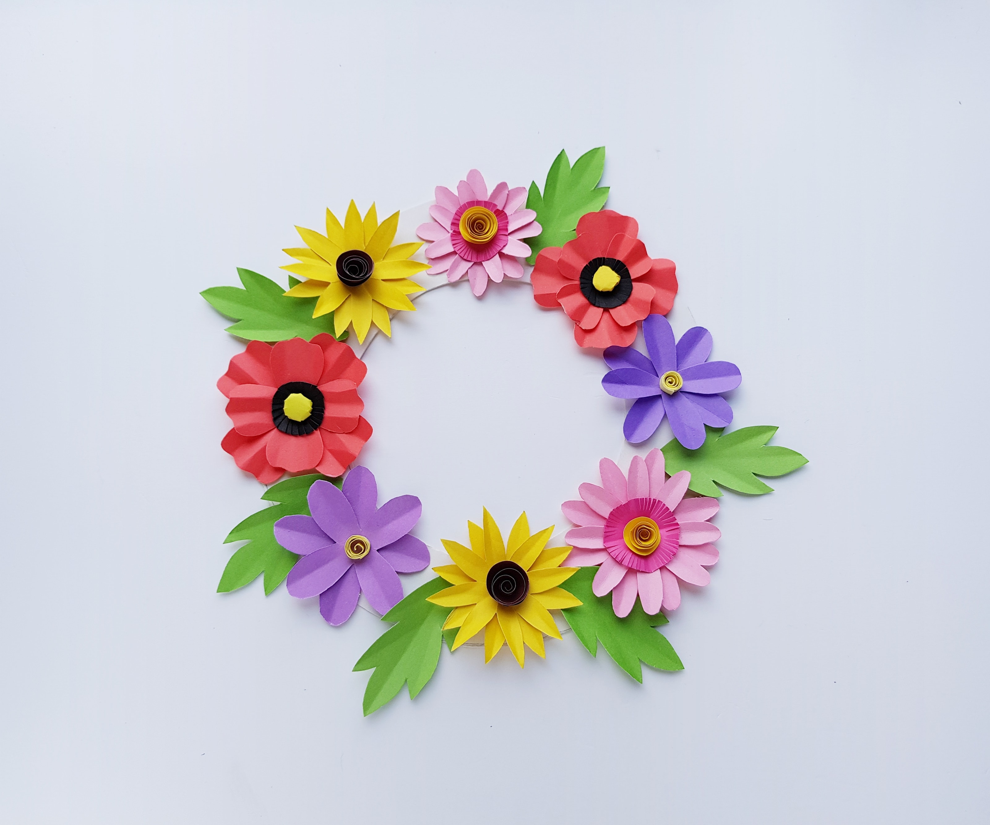 Summer Flower Wreath: Summer Craft Idea for Kids - Milestone Mom, LLC