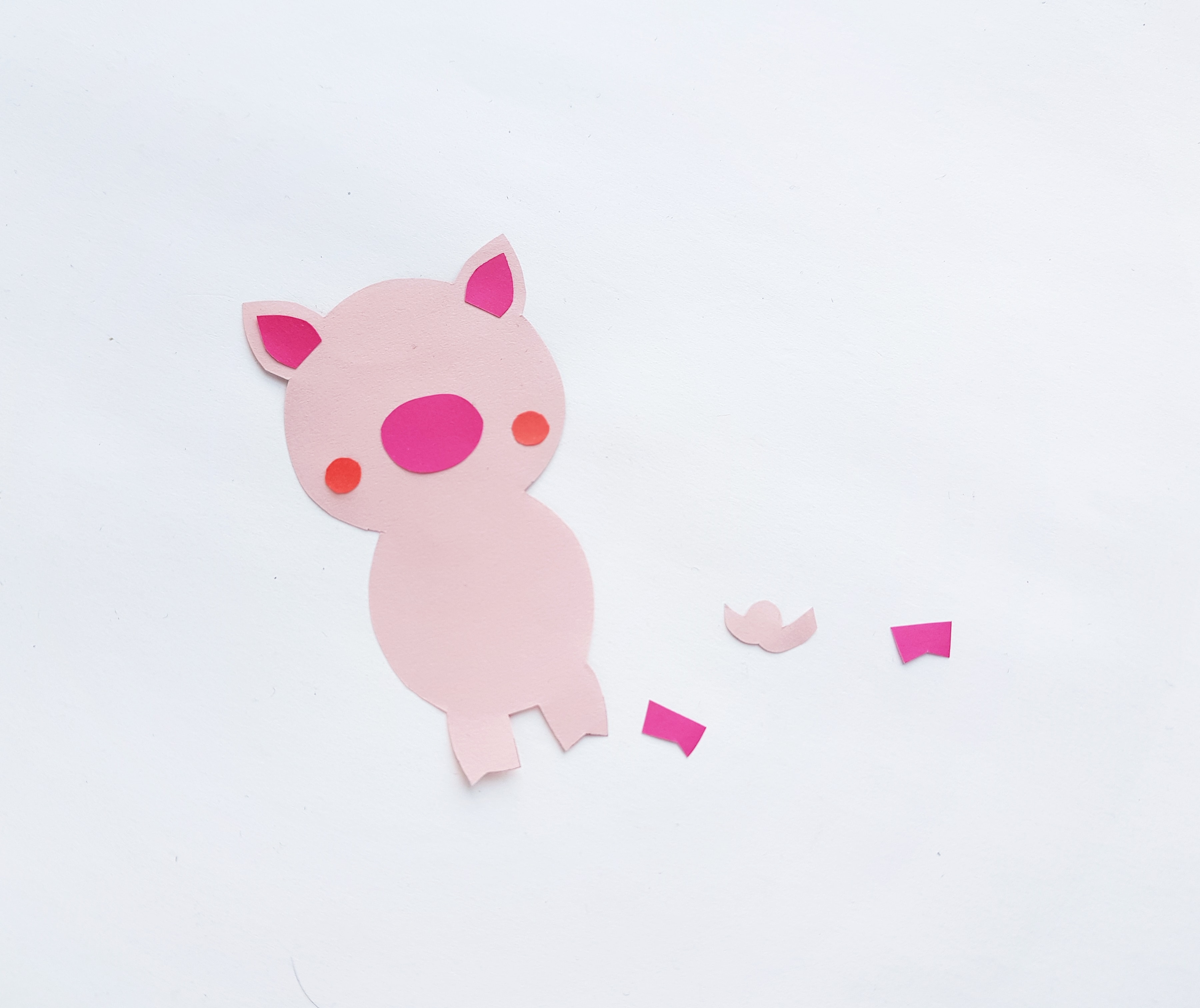 Pig and Piglet Papercraft - Milestone Mom, LLC
