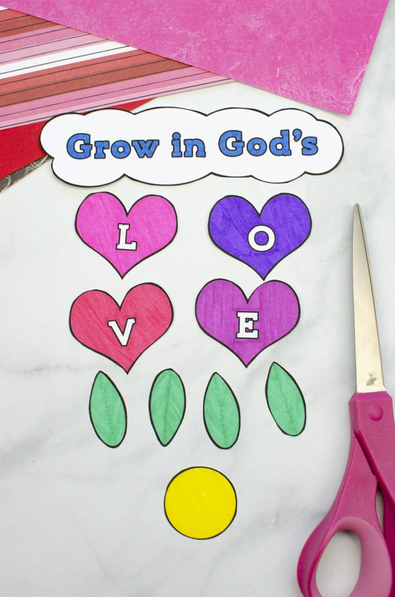 Grow in God’s Love Flower Craft - Milestone Mom, LLC