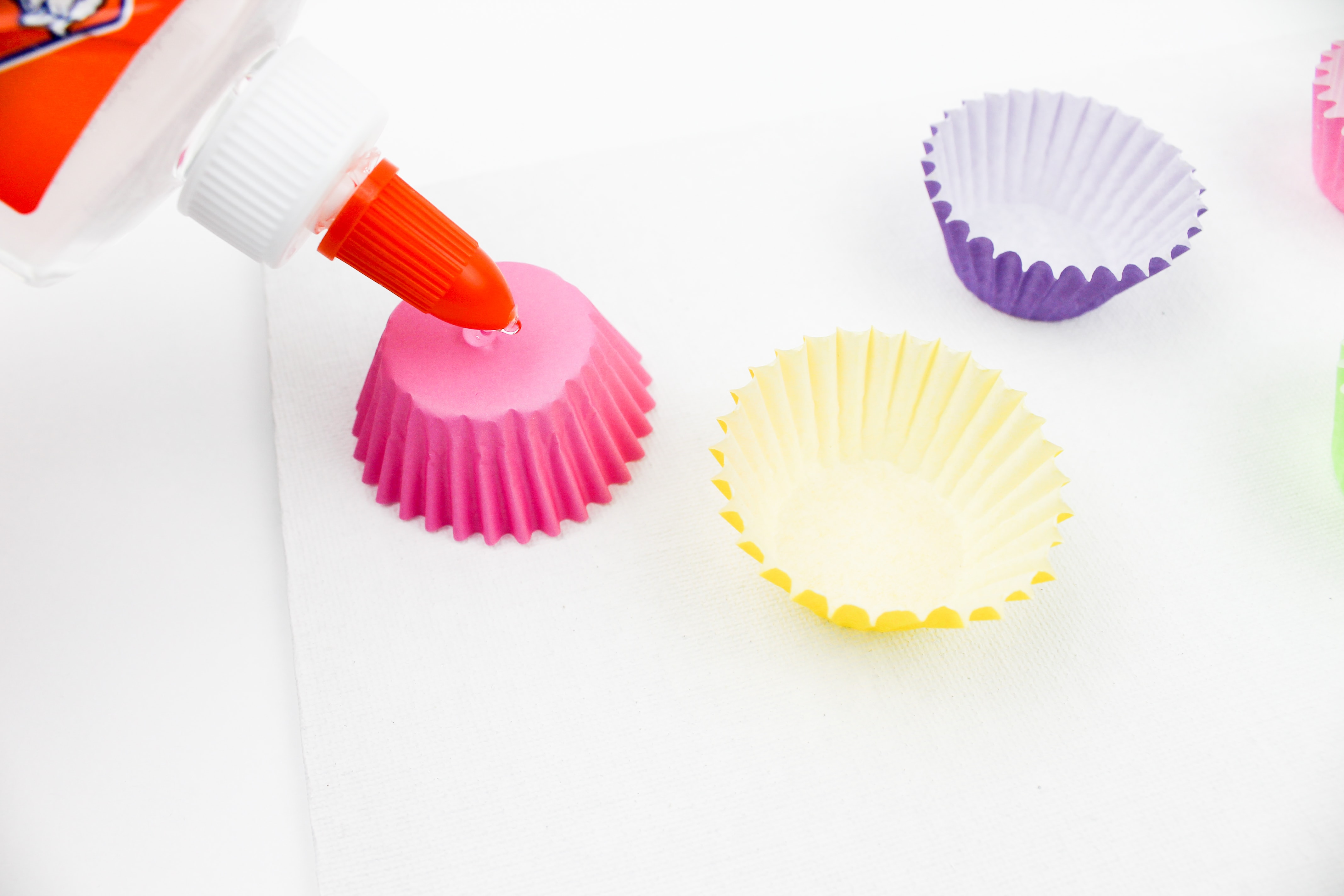 Muffin Cup Flower Craft For Kids Kids Craft Activity - Milestone Mom, LLC